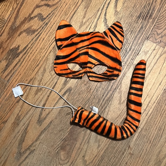 Other | Tiger Mask And Tail Costume Go Tigers Clemson Costume | Poshmark